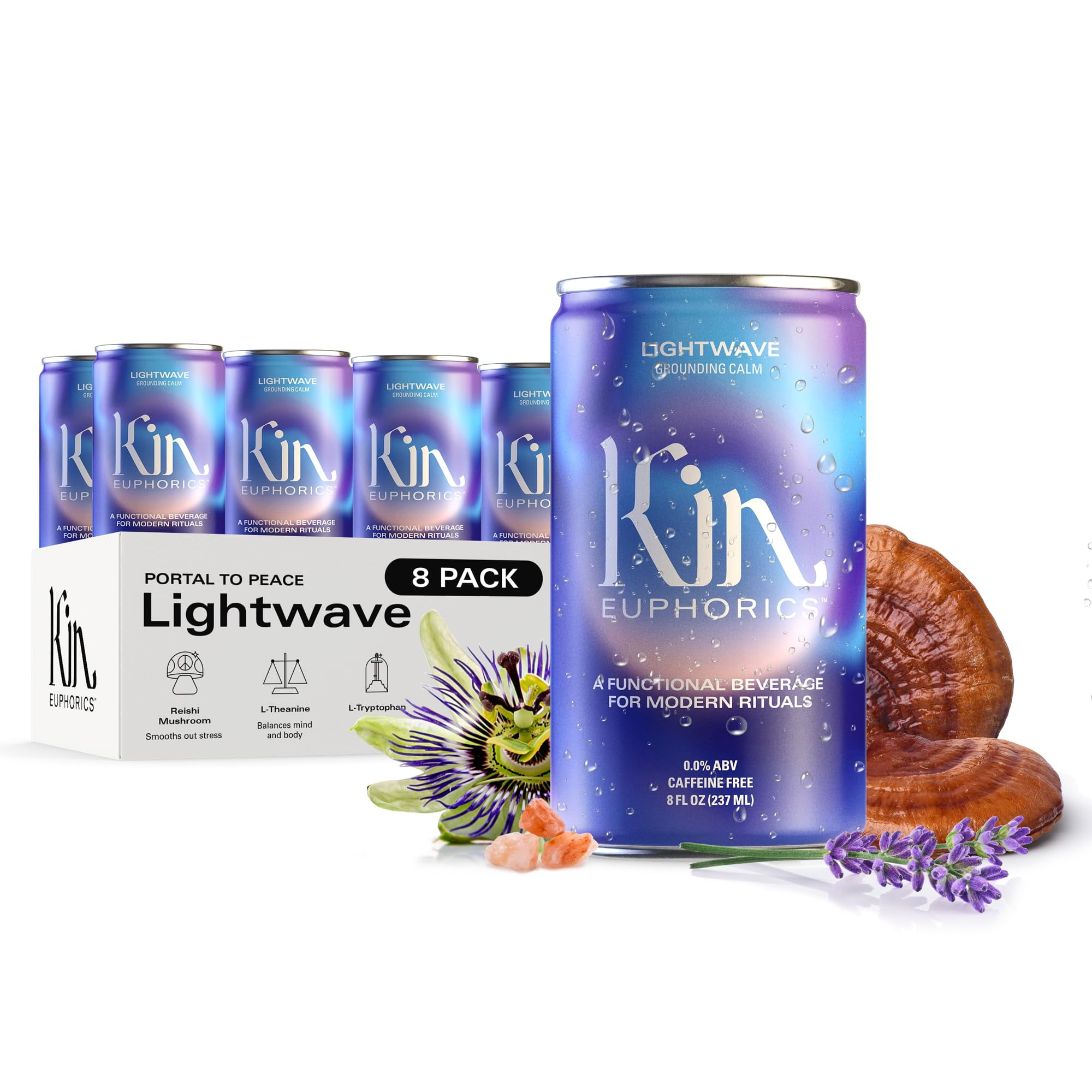 Lightwave by Kin Euphorics, Non Alcoholic Spirits, Prebiotic, Nootropic ...