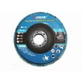 CIRCLE- 5 Pc 4-1/2"X7/8" 100 Grit Blue Zirconia Flap Disc Angle Grinder ...