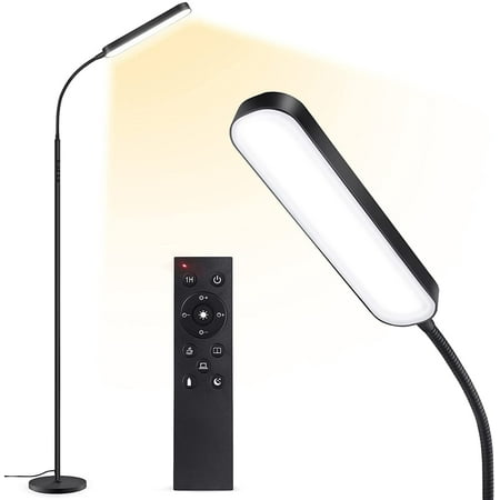 Outon LED Floor Lamp 12W 1100LM, Adjustable Modern Standing Lamp with 4 ...