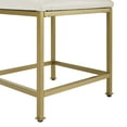 Aimee Vanity Stool Soft Gold - Walmart.com