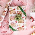 HOMERAL Christmas Wrapping Paper Roll - Pink Gift Wrap with Cookie ...