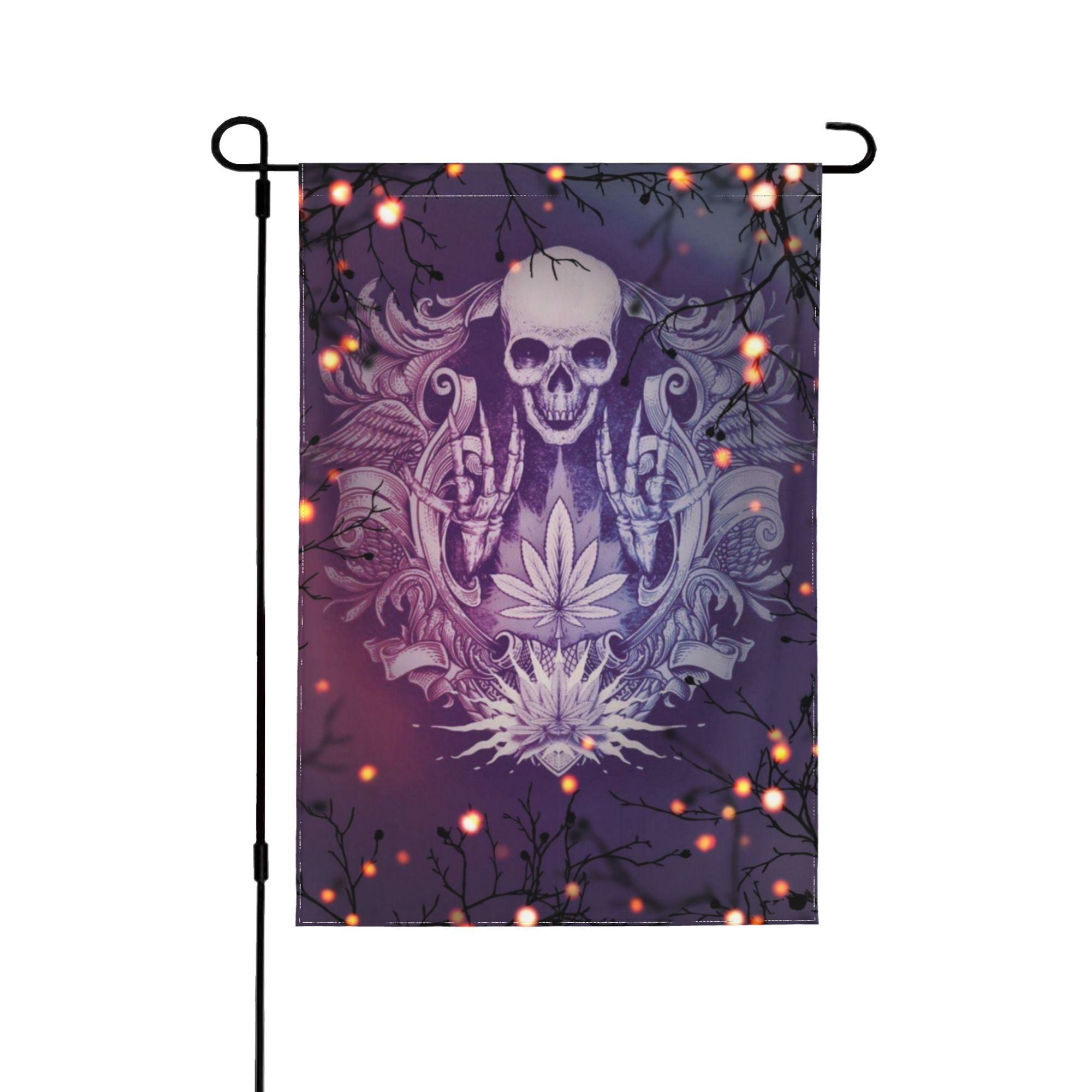 XMXY Skull Skeleton Gothic Garden Flags Double Sided,Farmhouse Holiday ...