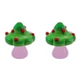 2Pcs Hand Blown Mini Colorful Glass Figurines Tiny Art Craft Ornaments ...