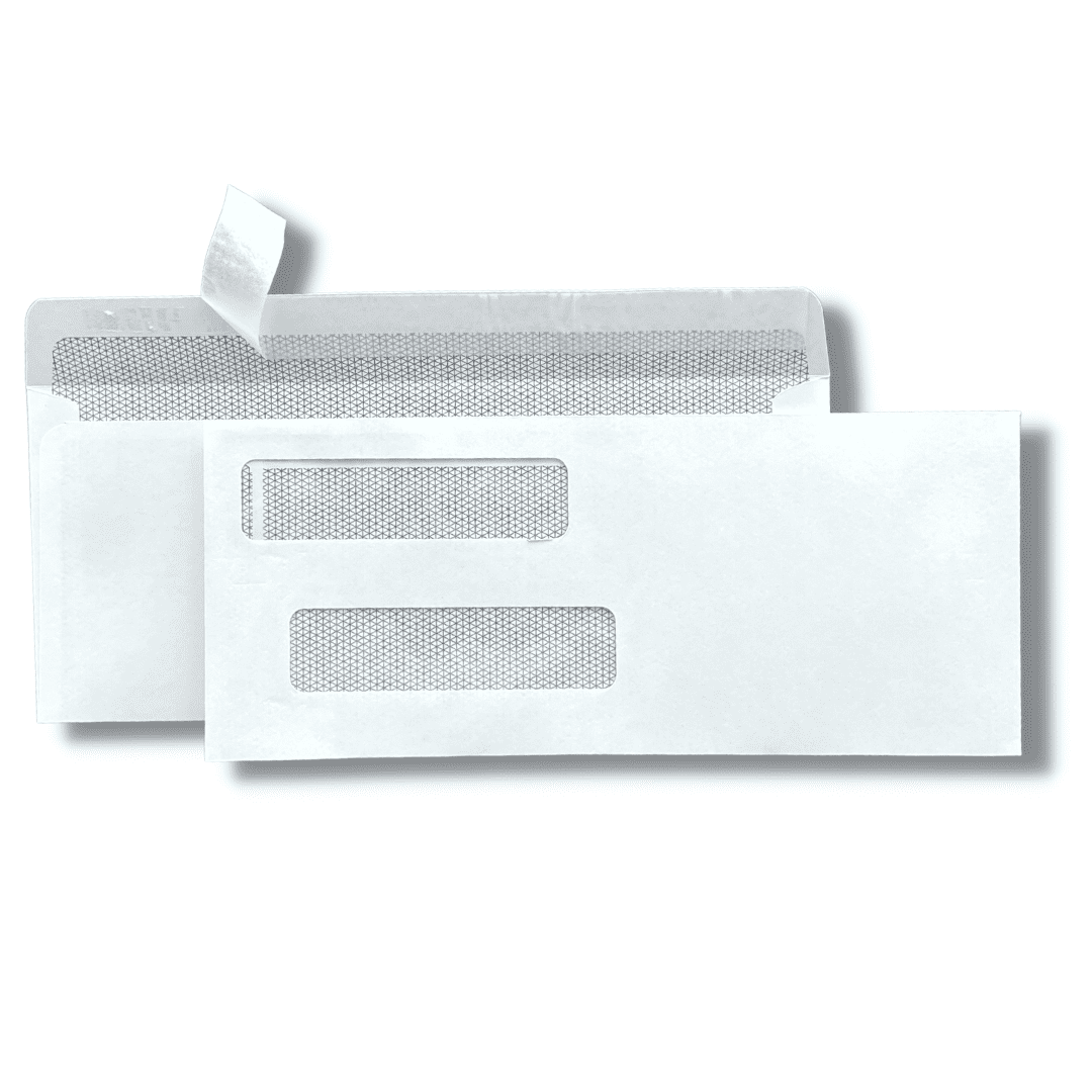 500 Double Window Self Seal Envelopes for QuickBooks Check Security ...
