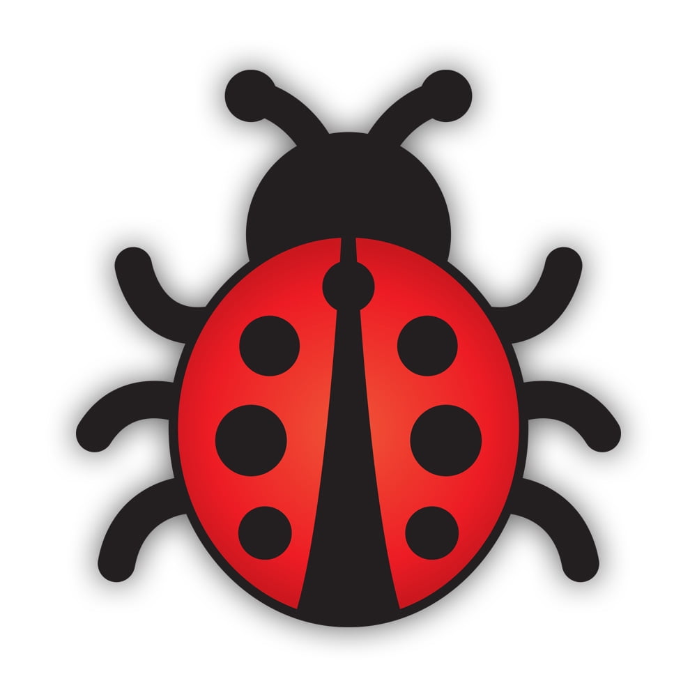 Lady Bug Sticker Decal Self Adhesive Vinyl Weatherproof Made In Usa Coccinellidae Cute