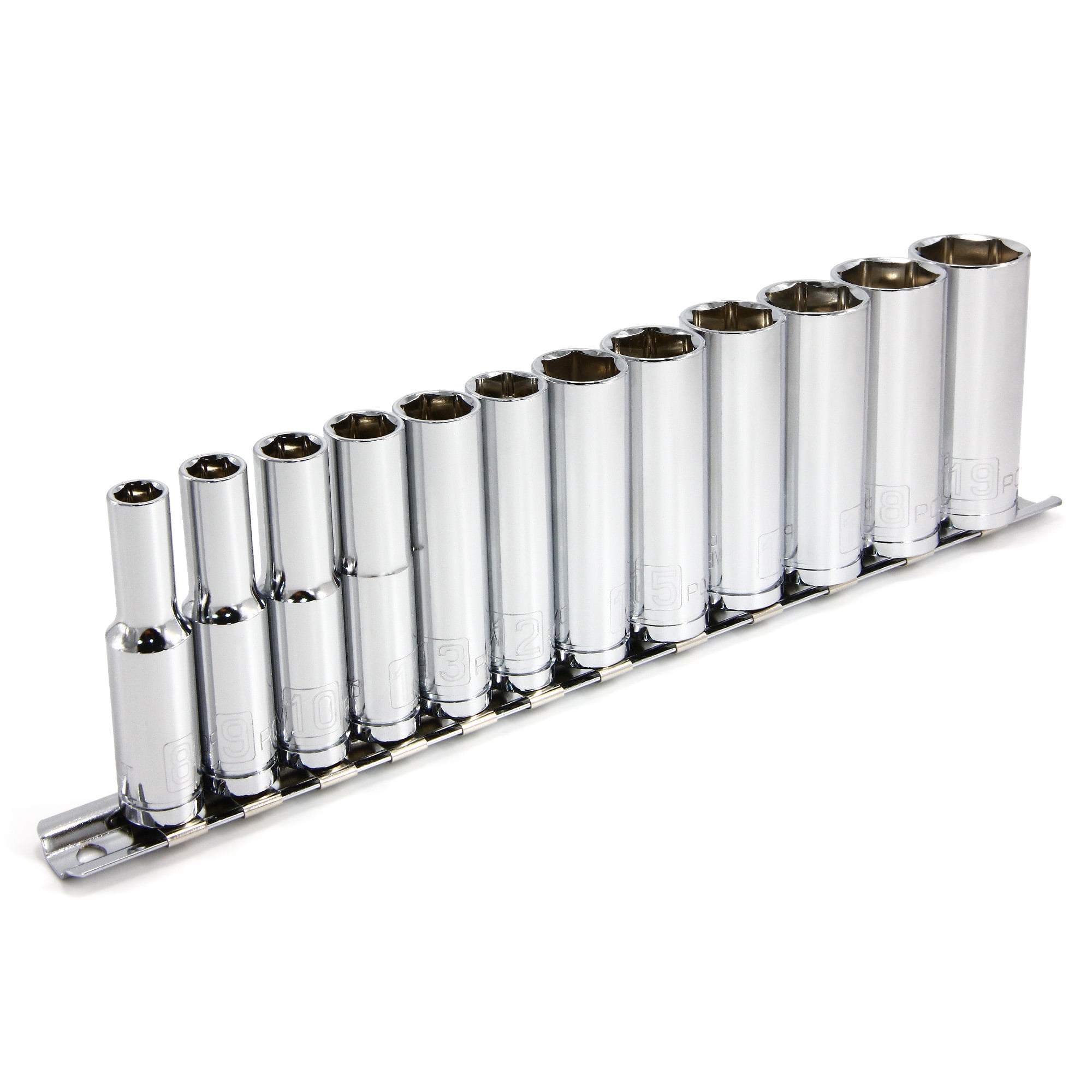 Powerbuilt 12 Piece 3/8 Inch Drive Metric 6 Point Deep Socket Set ...