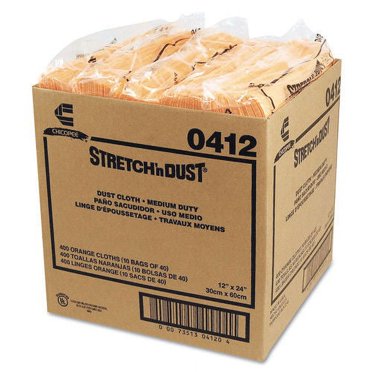 Chix Stretch 'n Dust Cloths, 11.63 x 24, Yellow, 40 Cloths/Pack, 10 ...