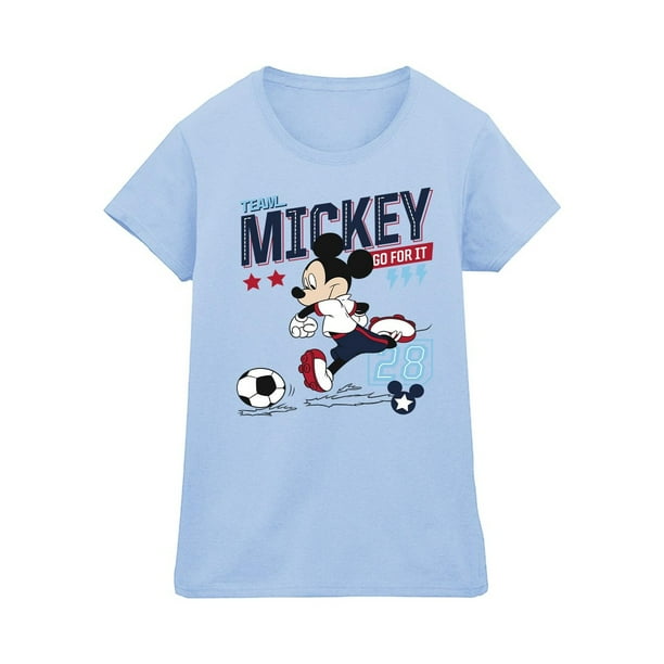 Disney Womens Mickey Mouse Team Mickey Football Cotton T-Shirt - Walmart.ca