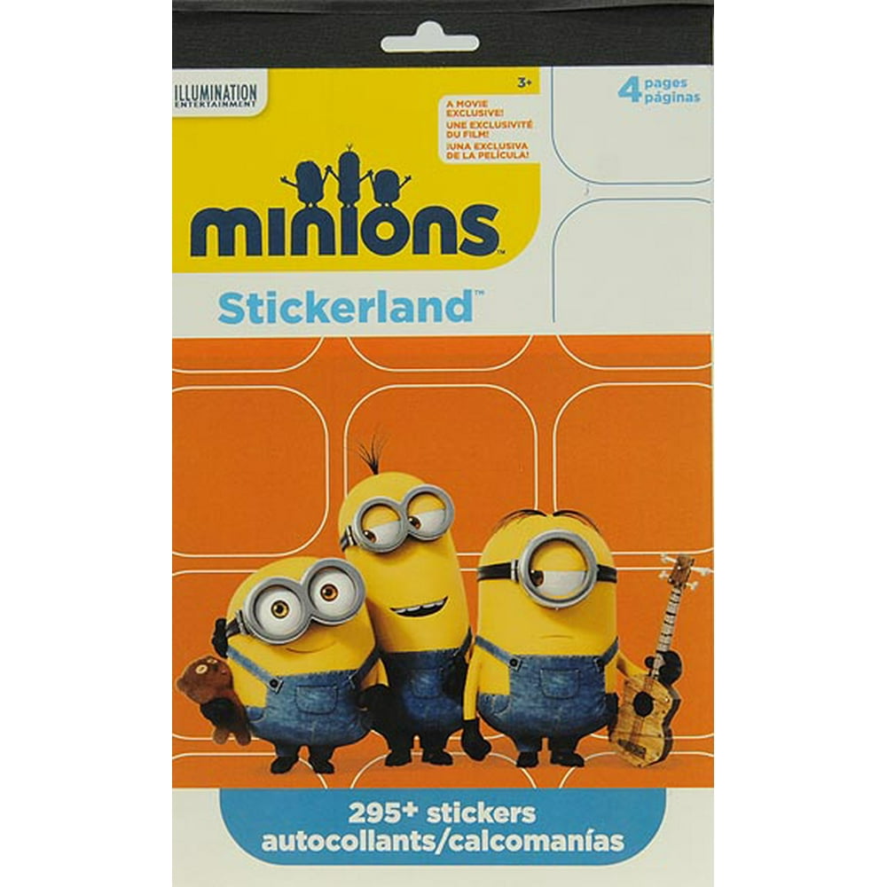 Minions movie 4 page sticker pad - Walmart.com - Walmart.com