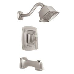 Moen Boardwalk Spot Resist Brushed Nickel Posi-Temp(R) Tub/Shower Trim ...