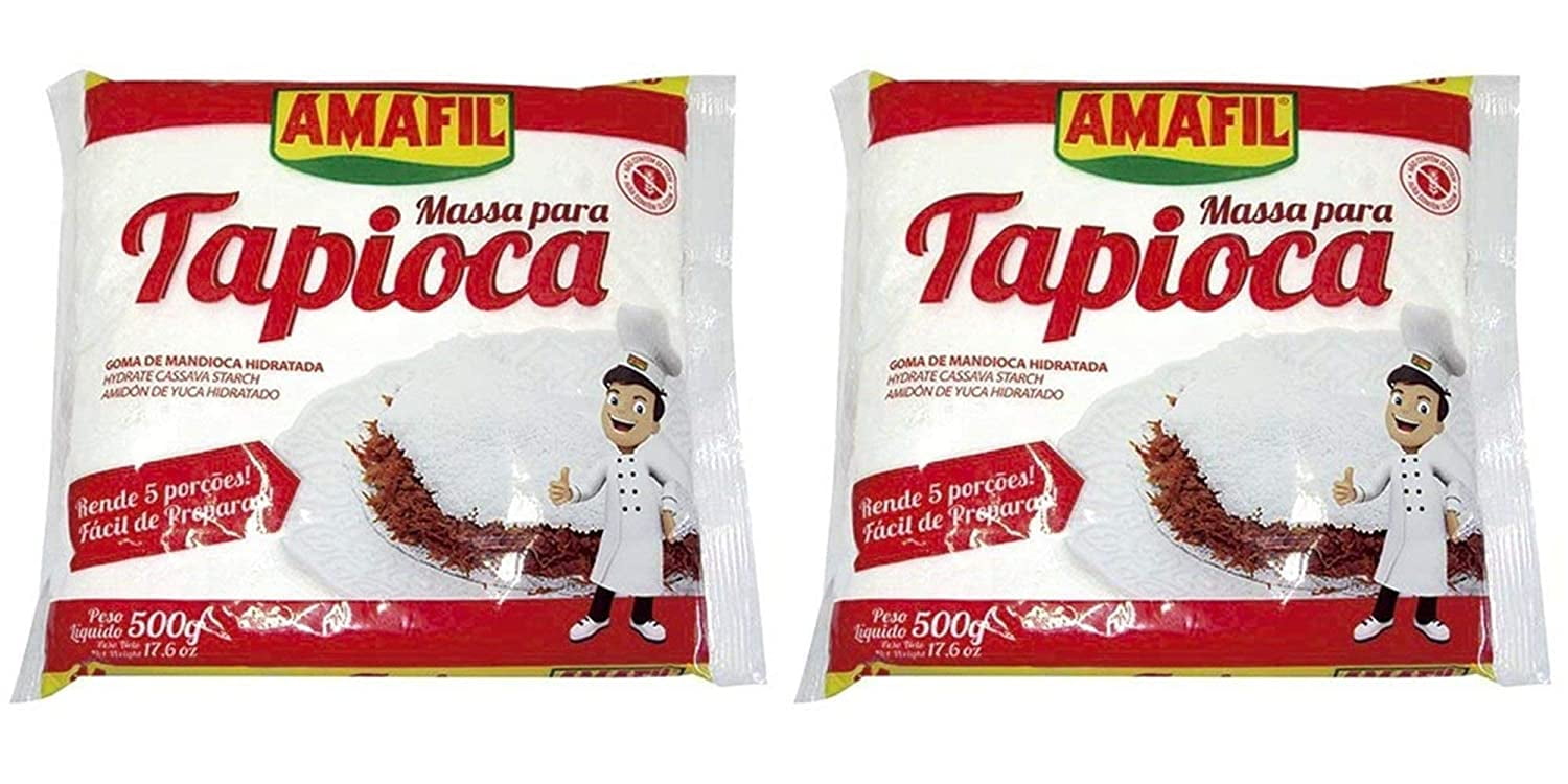 Amafil Tapioca Flour | Massa Para Tapioca | Farinha de Tapioca - 500G ...