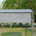 Outsunny 7FT Outdoor Grill Gazebo, Sun Shade BBQ Canopy with Servings ...