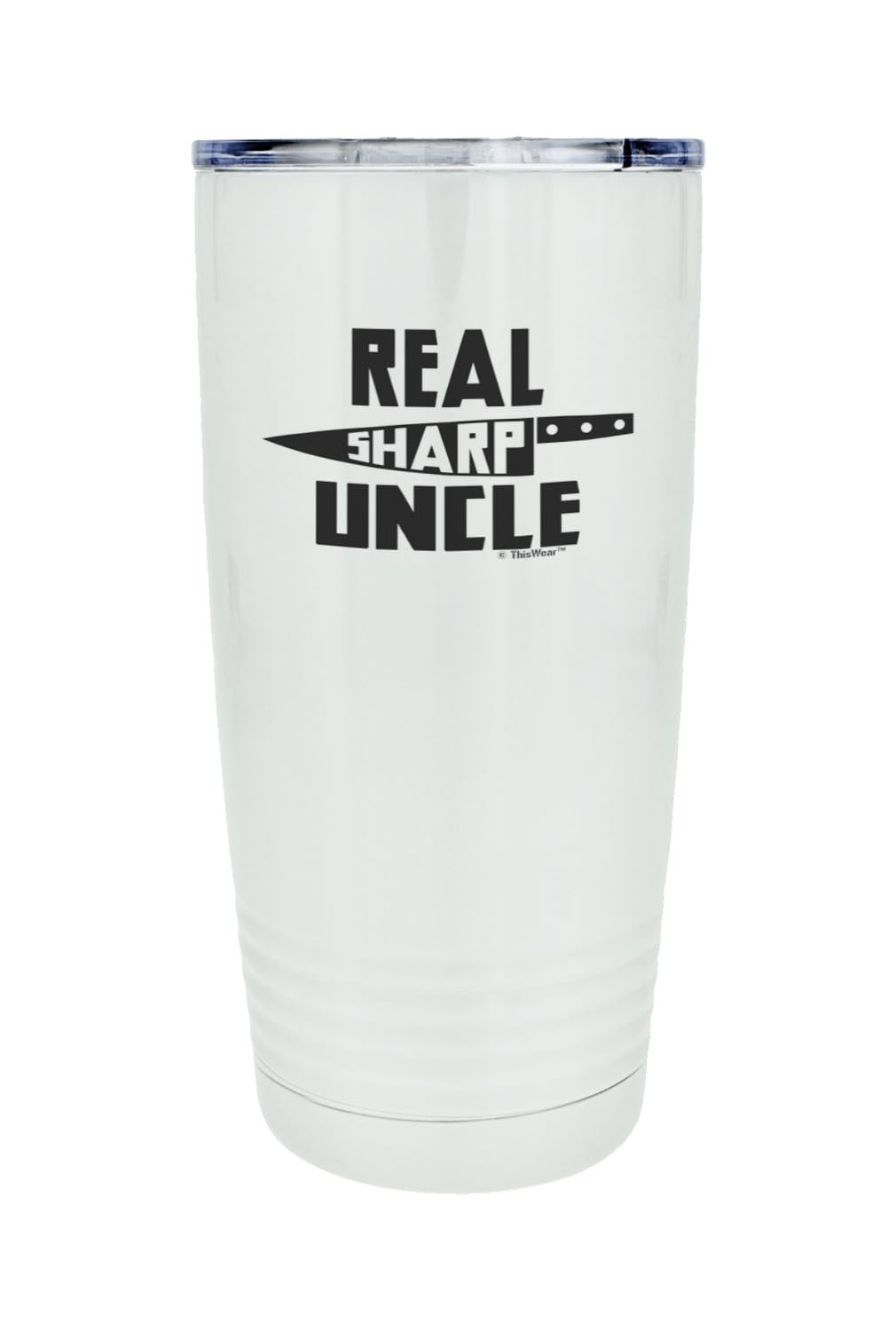 ThisWear Fathers Day Mug for Uncle Real Sharp Uncle Knife Pun 20oz ...