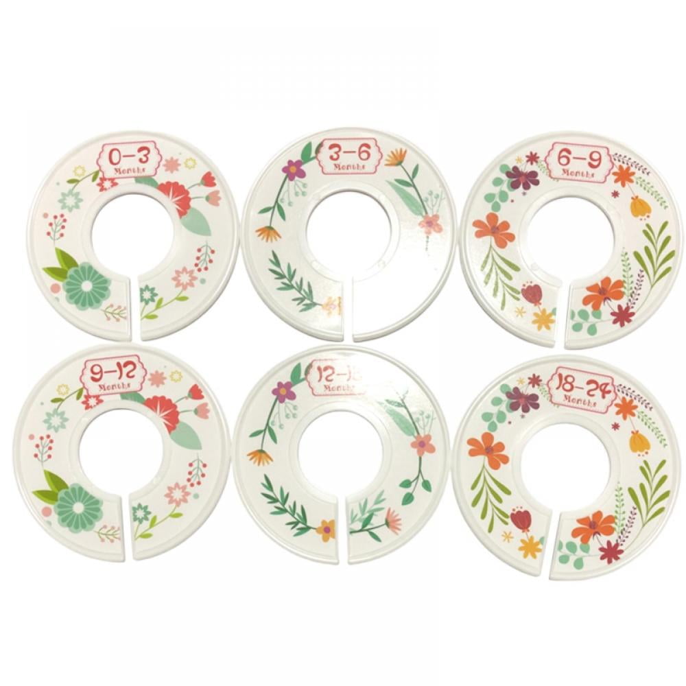 Baby Closet Size Dividers,6Pcs Infant Nursery Dividers Girl Boy for ...