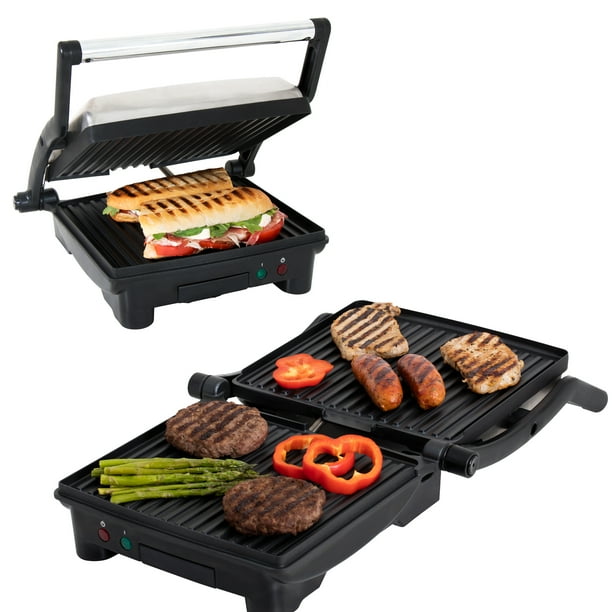 4-Slice Panini Press & Indoor Grill - Walmart.com - Walmart.com