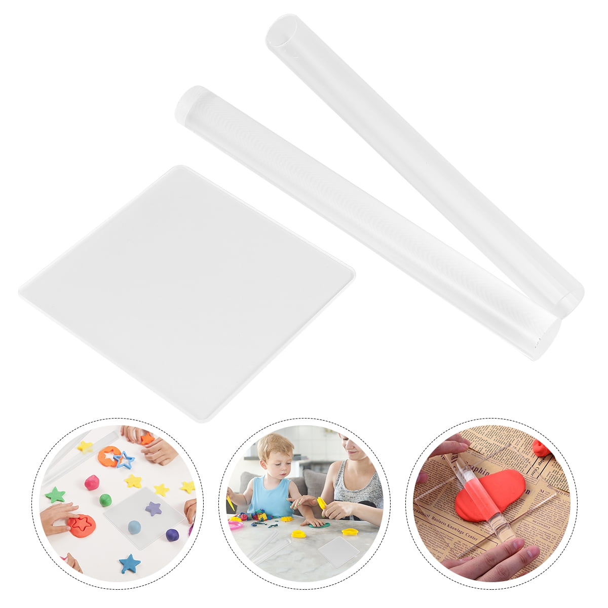 Buy Clay Polymer Tools Roller Acrylic Supplies Kit Set Sheet Molding ...