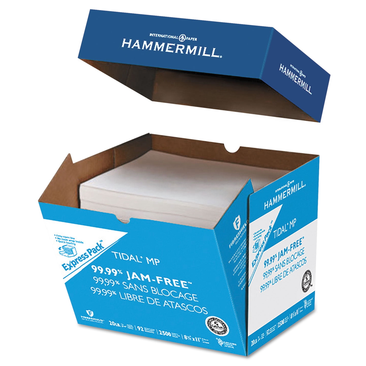 Hammermill Tidal MP Paper Express Pack 92 Brightness 20lb 8-1/2x11 ...
