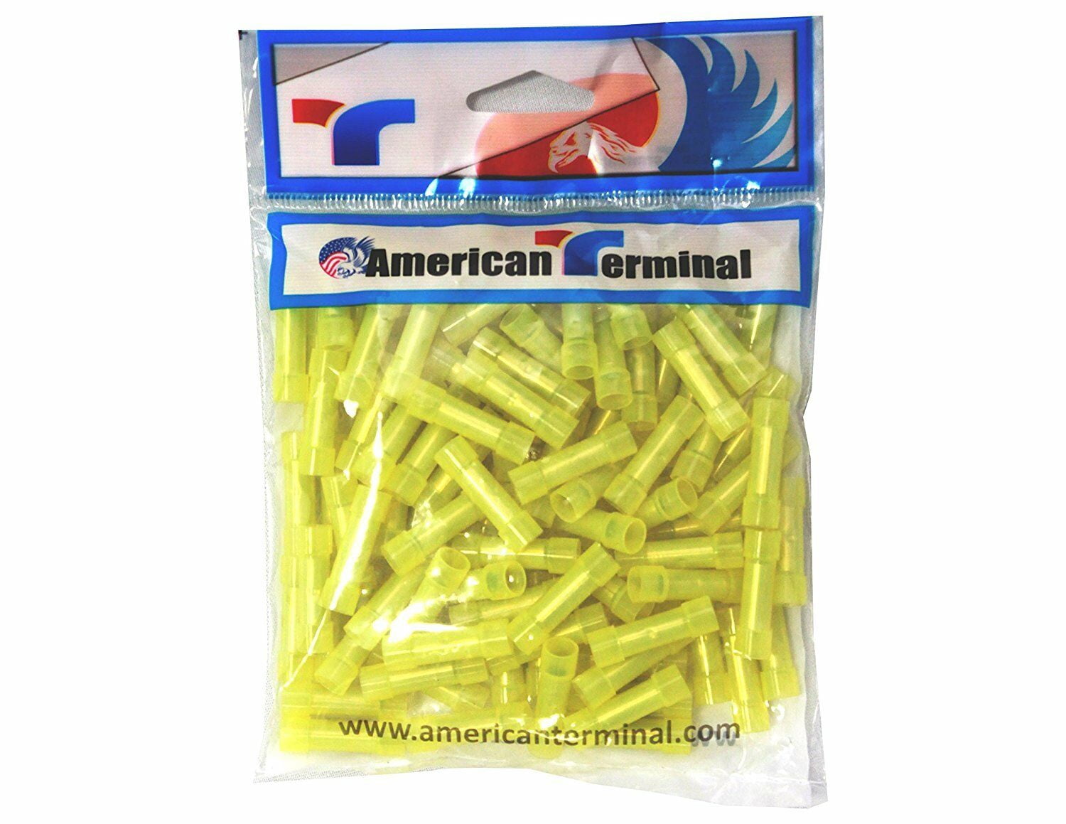American Terminal TBC1210Y 100 pcs 12 - 10 Gauge AWG Yellow insulated ...