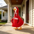 23 Inch Porch Goose Clothes Costume Outdoor Garden Statue Decorative ...
