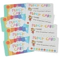 100 PCS Punch Cards, Incentive Behavior Chart, Loyalty Reward Card for ...