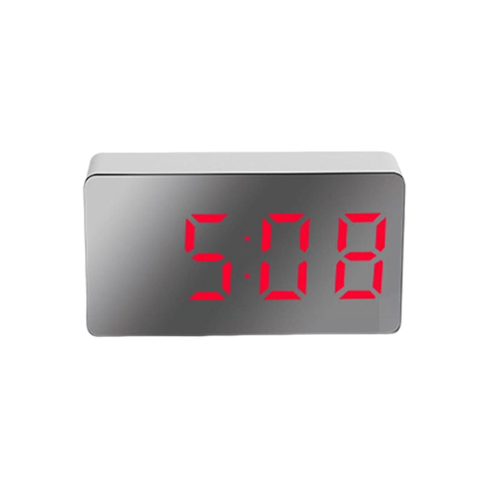 Large Screen LED Clock Alarm - Mini Mute Temperature LED Time Display ...
