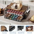 NEI K Cup Holder Organizer,2-Tier Coffee Pod Holder for 63 Large/80 ...
