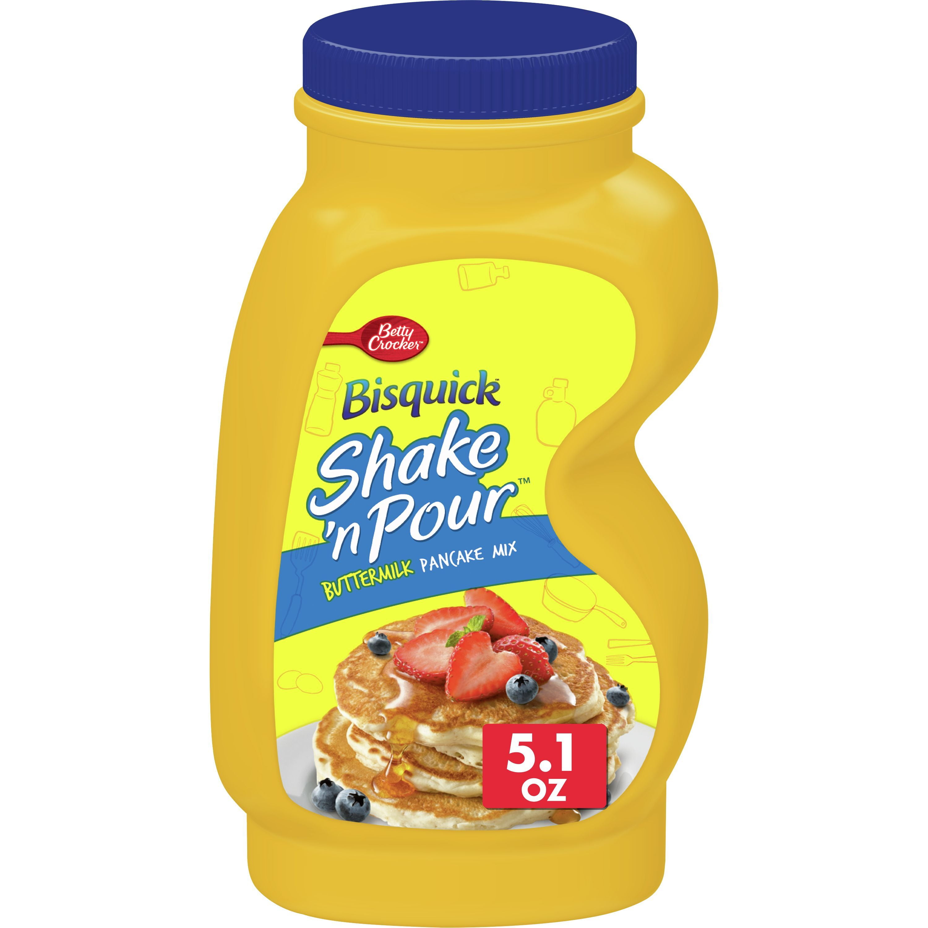 Betty Crocker Bisquick Shake 'n Pour Buttermilk Pancake Mix, 5.1 oz ...