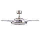 Fanaway Evo1 Retractable 4-blade LED Lighting with Remote Ceiling Fan ...