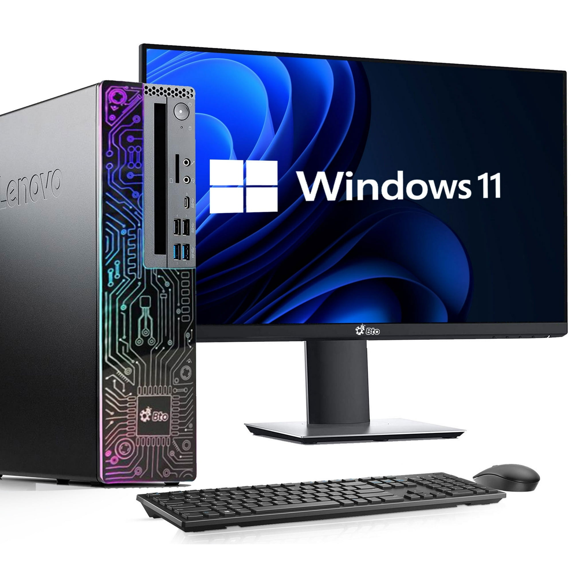 Restored Gaming Lenovo BTO RGB Desktop PC, Intel Core i5 8th Gen. 16GB ...