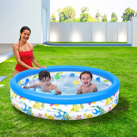 Free Shipping! Bluescape Inflatable Family Swimming Pool with 2 Seats ...
