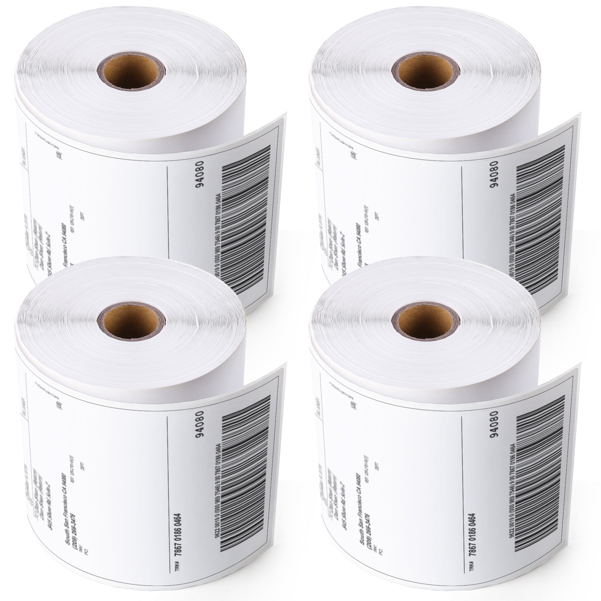 LotFancy 4 Rolls 4x6 Direct Thermal Shipping Labels, 1000 Labels ...