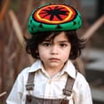 Breathable Knitted Beret Rainbow Color Reggae Jamaican Hat Pullover Hat ...