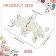 1 Pair Rose Flower Brass Shoe Buckle Clips Detachable Plastic Imitation ...