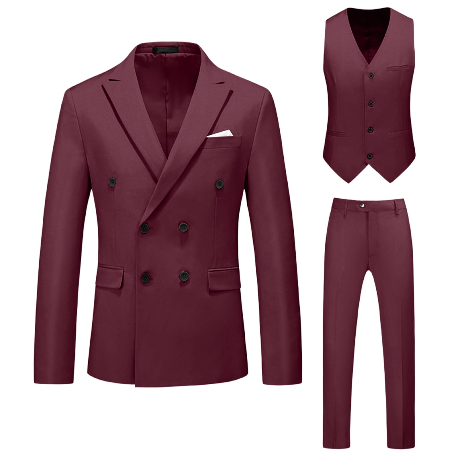 Click here for Atogsazn Mens 2 Piece Double Breasted Blazer Casua... prices