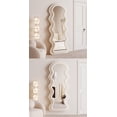 63"x24" Full Length Wavy Arched Mirror, Wall Mount, Standing or Leaning ...