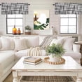 Black Weave Mesh Valances for Windows, Modern Minimalist Abstract Rod ...