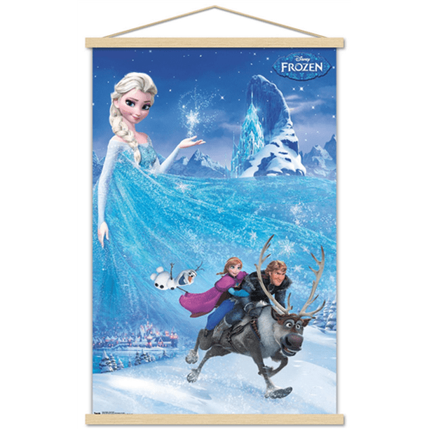 Disney Frozen - Adventure One Sheet Wall Poster with Magnetic Frame, 22 ...