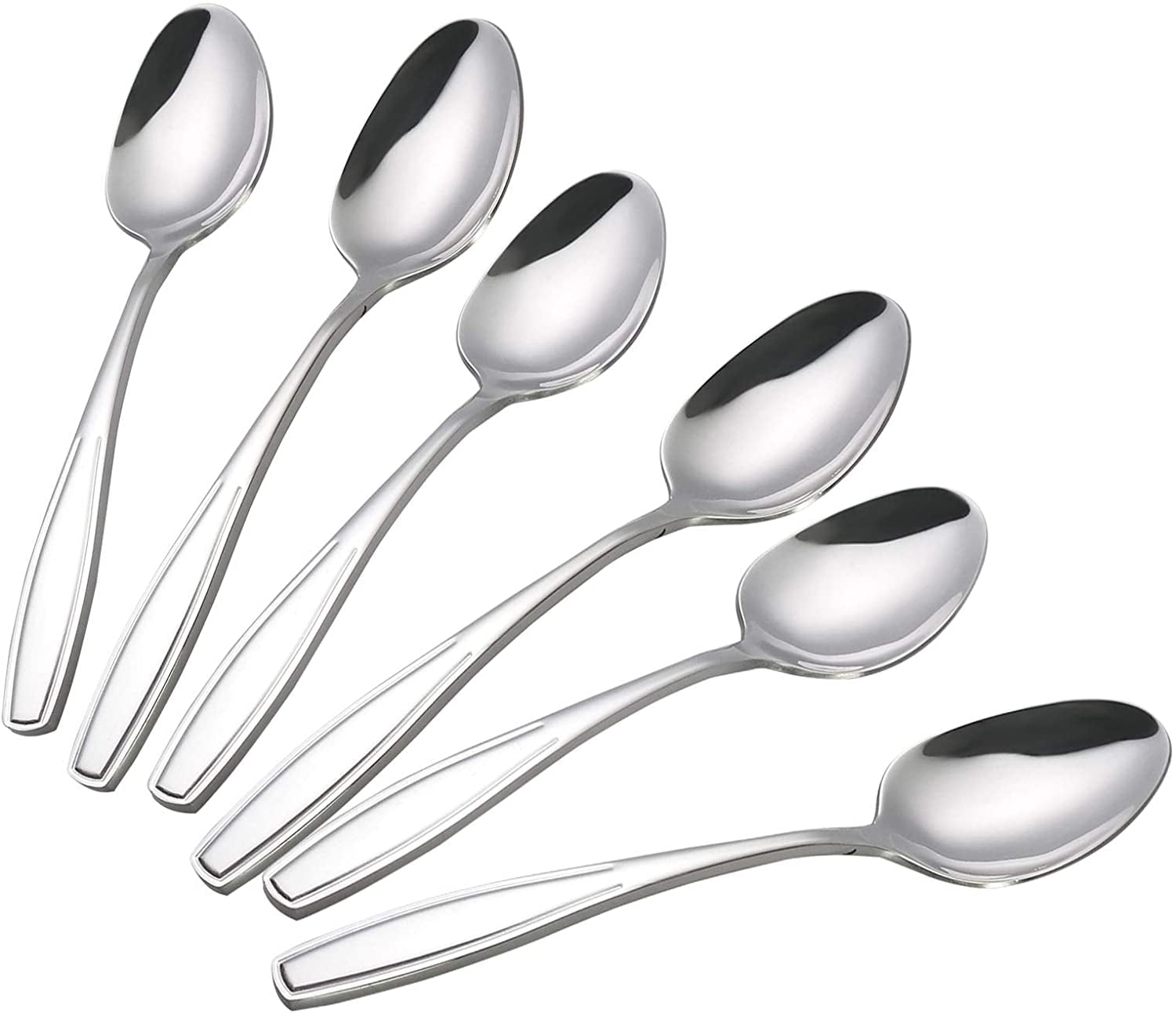 Buffet Serving Spoon, Stainless Steel Large Serving Spoons, Set of 6 ...