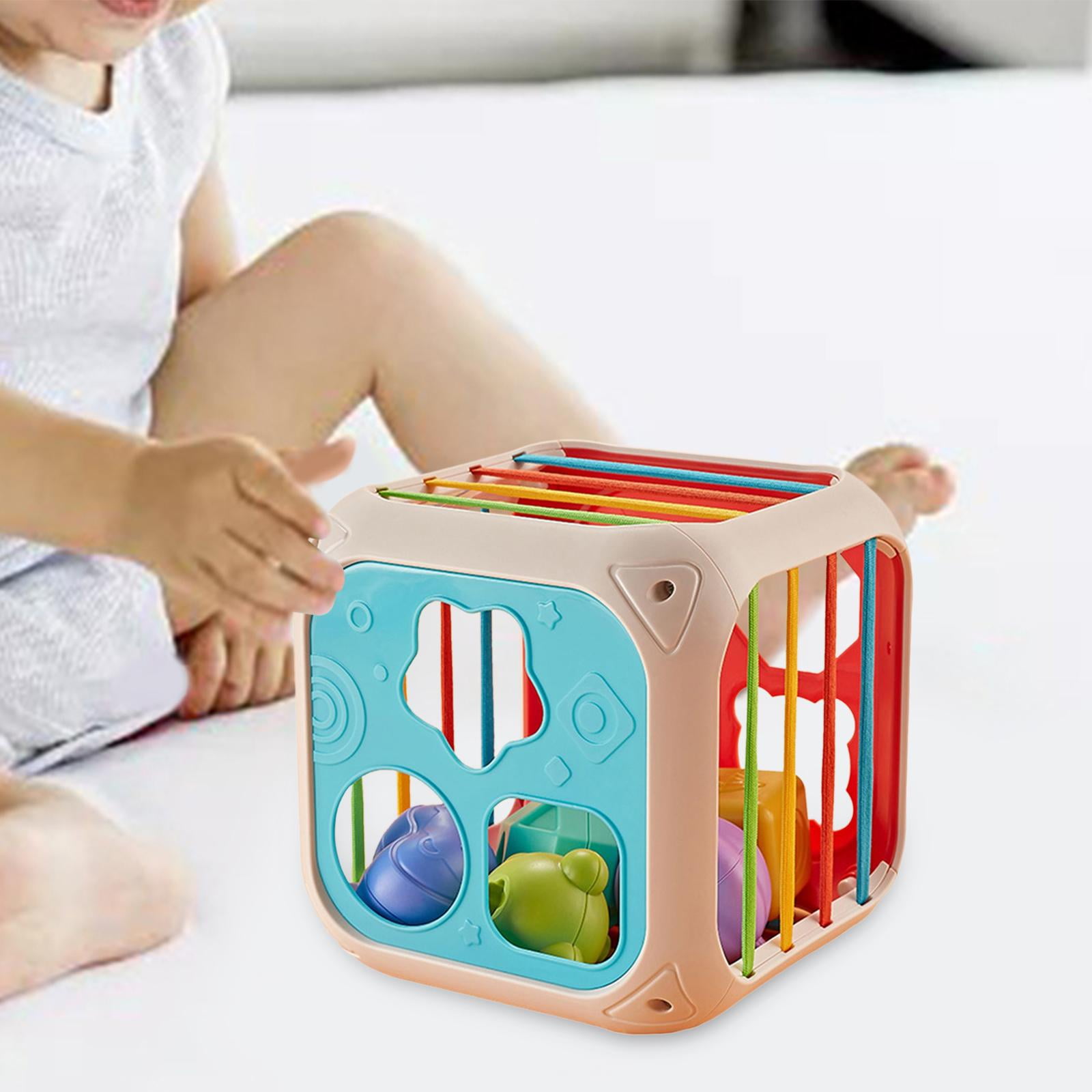 Juego de cubos sensoriales Montessori para bebés, reconocimiento de ...