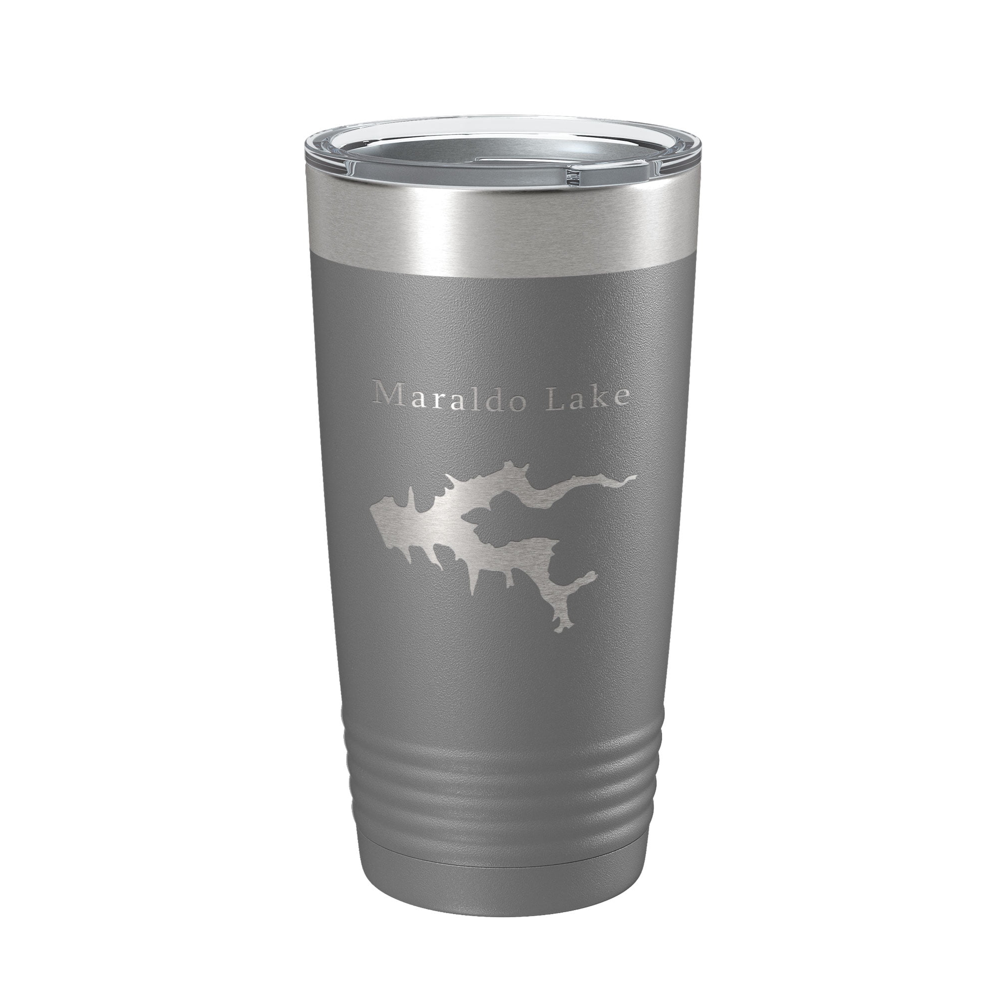 Maraldo Lake Map Tumbler Travel Mug Insulated Laser Engraved Coffee Cup ...