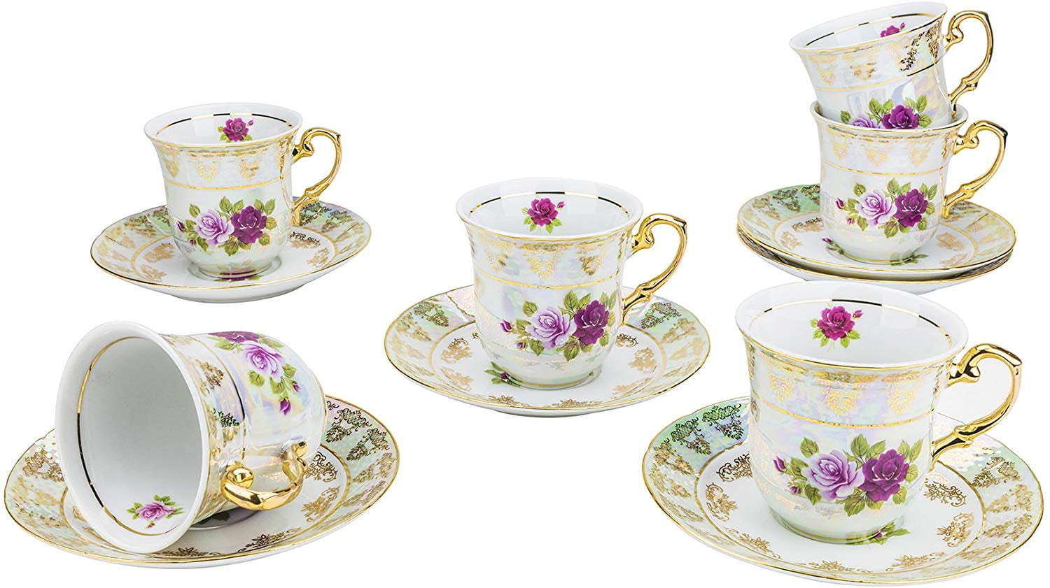 Perfect for a Tea Party Stunning Vintage Yellow & Gold Floral Tea Set ...