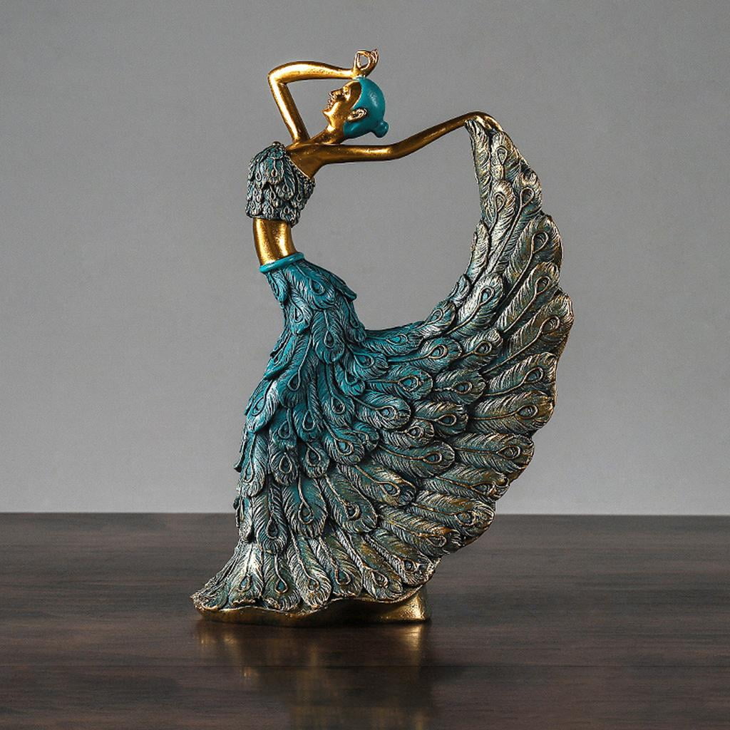 Dancer Big Skirt Figurine Statue Dancing Girl Statue Romantic Ornament ...