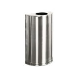Rubbermaid European and Metallic Open Top Receptacle, Half-Round, 12 ...