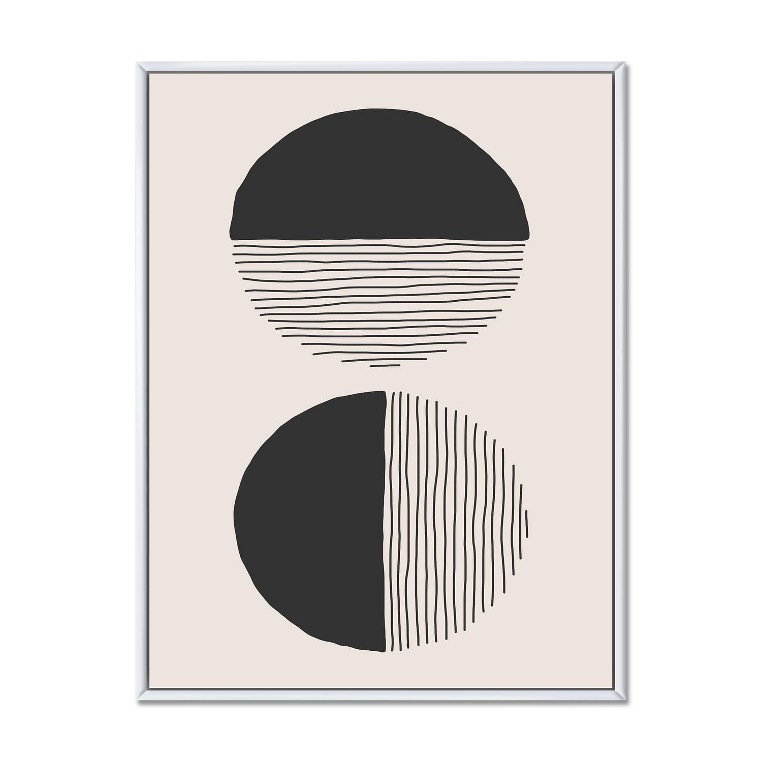 Click here for Designart Minimal Geometric Lines And Circle Iv Fl... prices