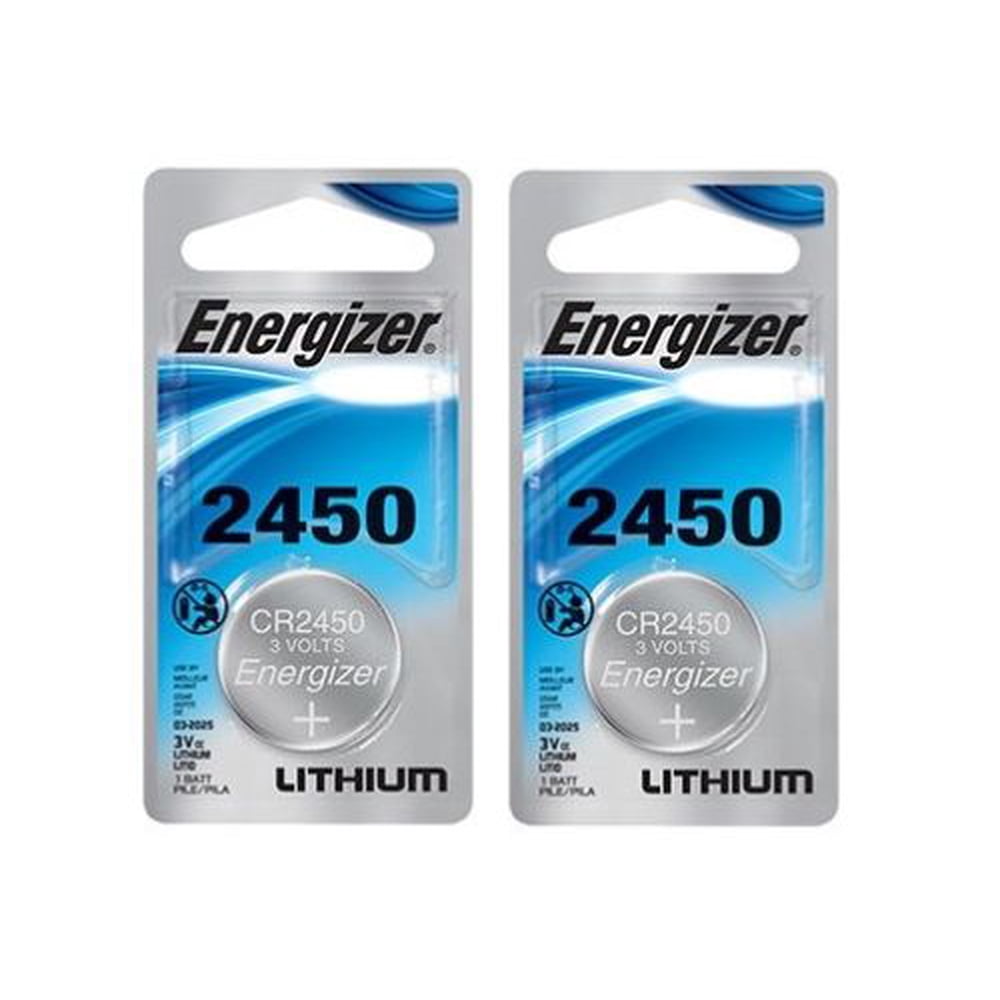 2 ENERGIZER (2 Pc) 2450 3V Lithium Coin Cell Batteries - Walmart.com ...