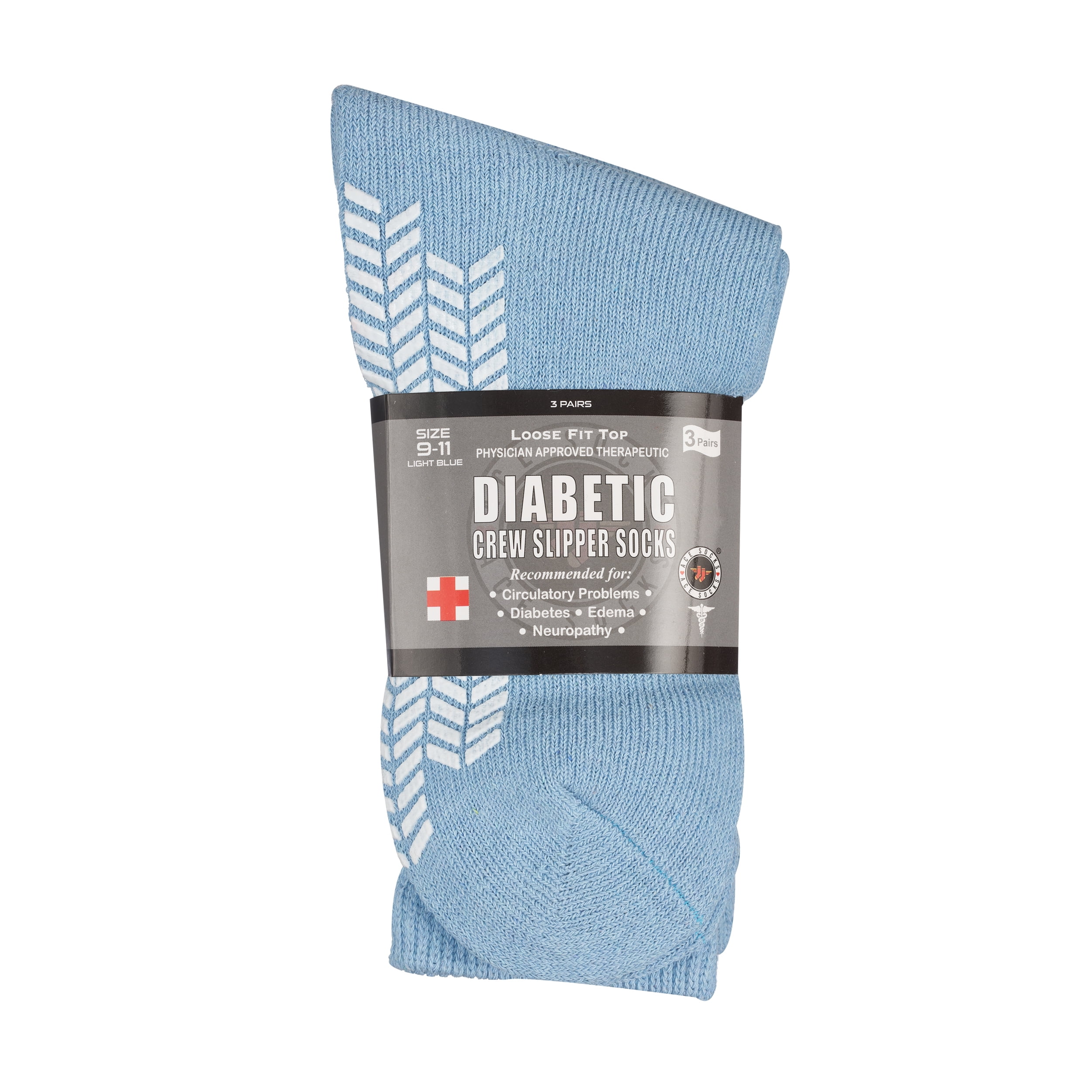 Diabetic Socks Unisex - Men's and Women Non Skid Hospital Loose Fitting ...