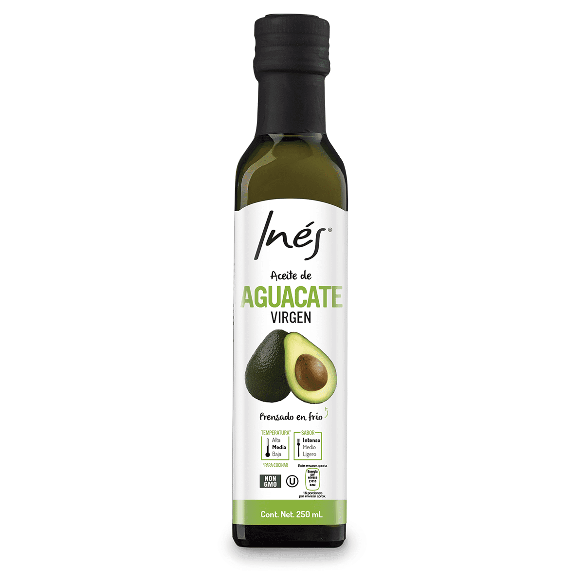 Aceite De Aguacate Virgen Prensado En Frío 250ml Ines Keto Non Gmo