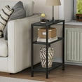 3-Tier Side Table, Small EndTable, Sofa SideTable for Narrow Spaces ...