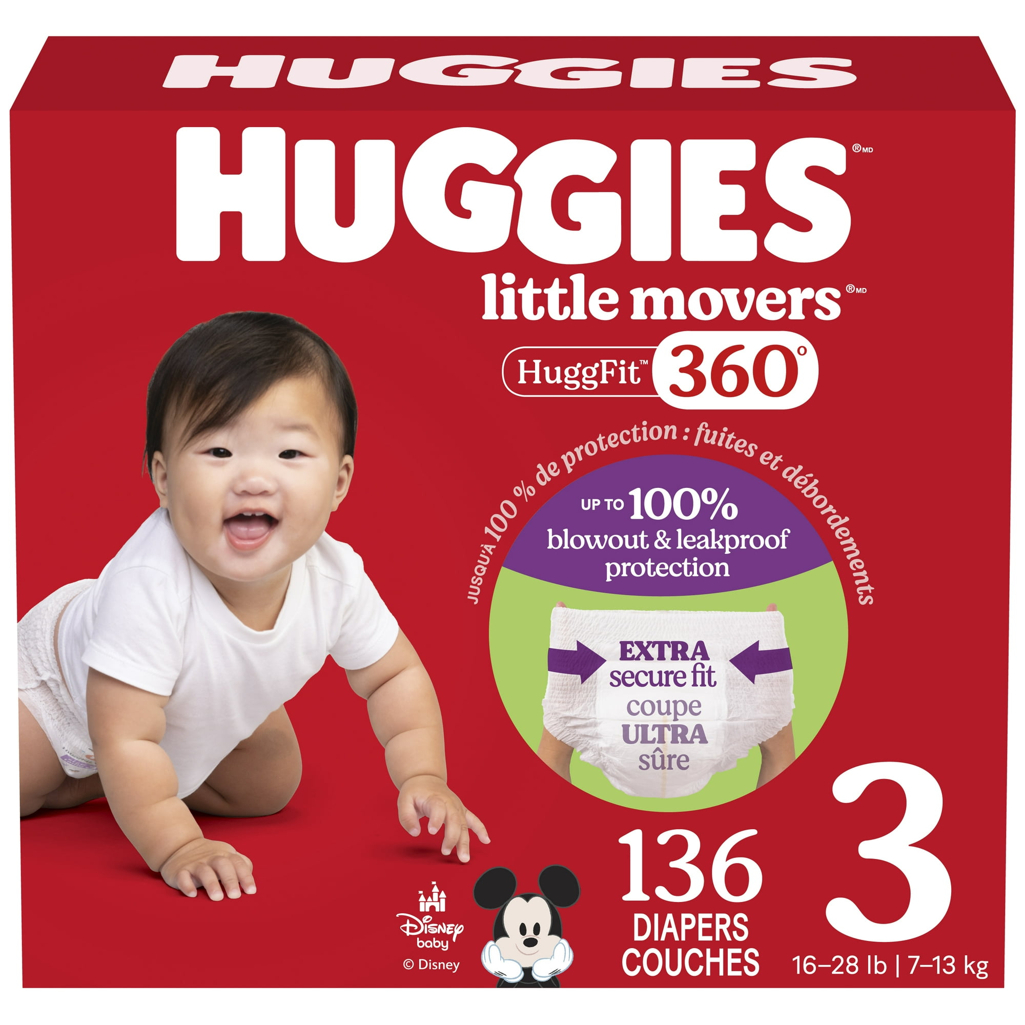 Click here for Huggies Little Movers Huggfit 360° Baby Diapers Wi... prices