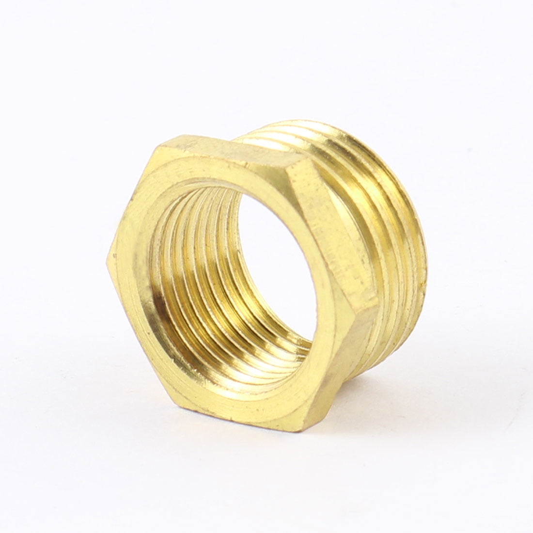 1/2 PT Male to 3/8 PT Female Hex Thread Bushing Piping Connector ...